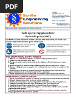 Hydraulic Press Safety Guidelines | PDF | Hammer | Mechanical Engineering