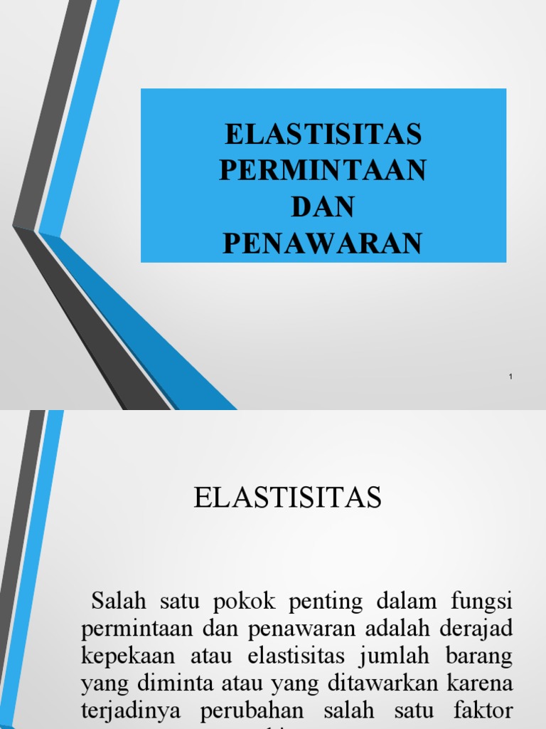 Elastisitas | PDF | Metode & Bahan Ajar
