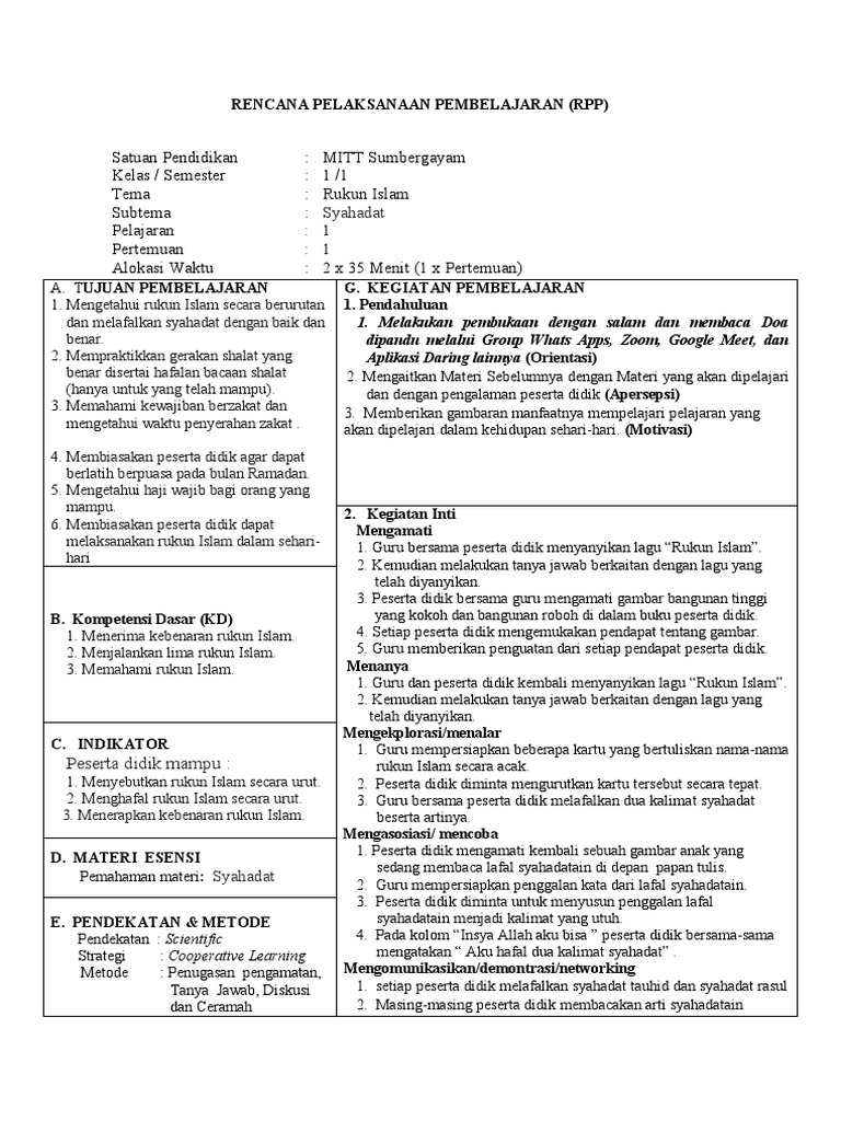 RPP Fikih | PDF | Karier & Perkembangan | Sains & Matematika