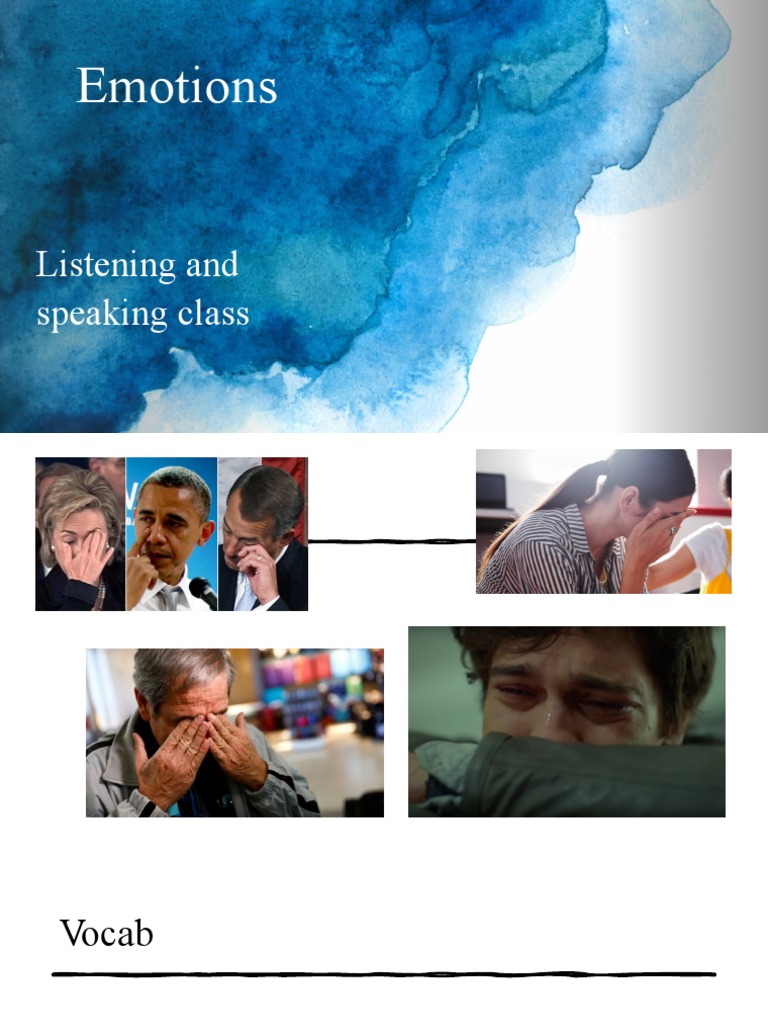 Emotions: Listening and Speaking Class | PDF
