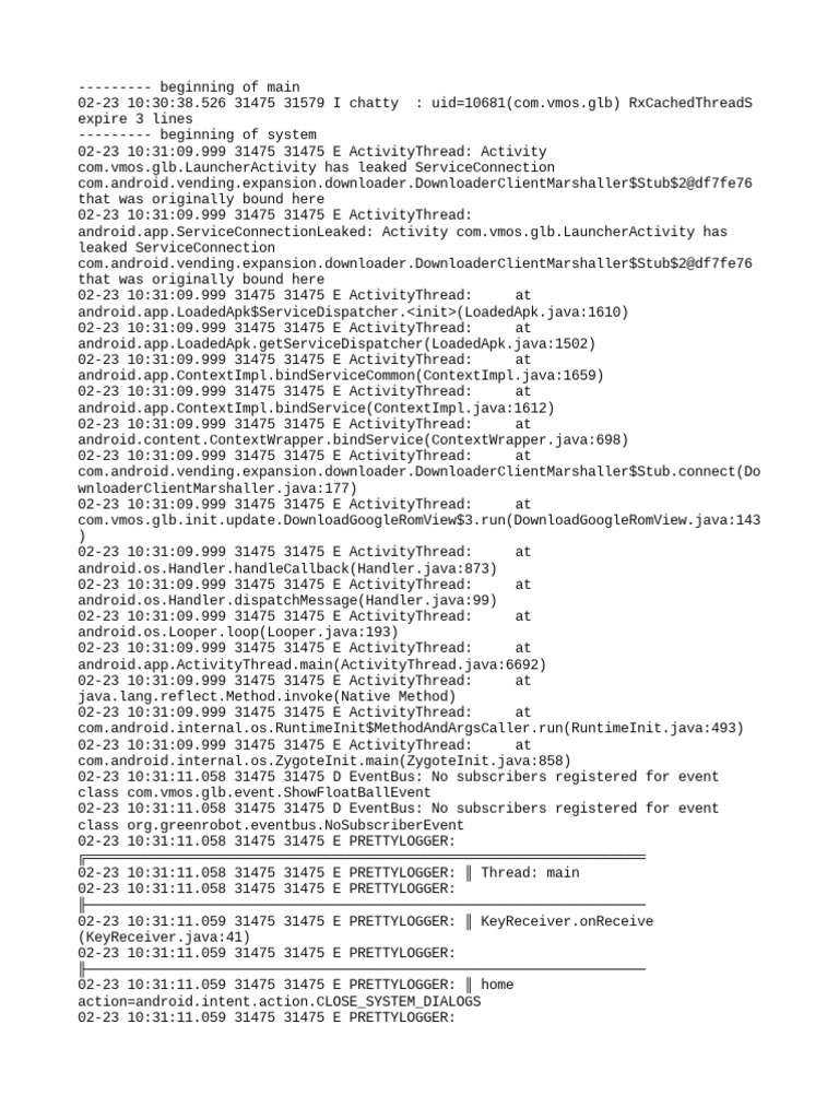 Log | PDF | Android (Operating System) | Computing Platforms
