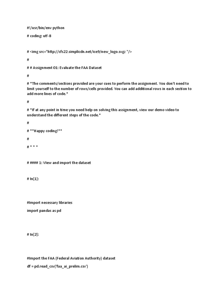 FAA Dataset Evaluation Assignment | PDF | Computer Programming | Aviation