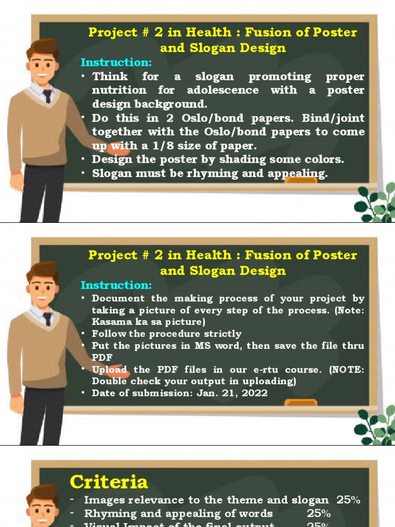 2nd Quarter Project #2 Slogan and Poster Making | PDF