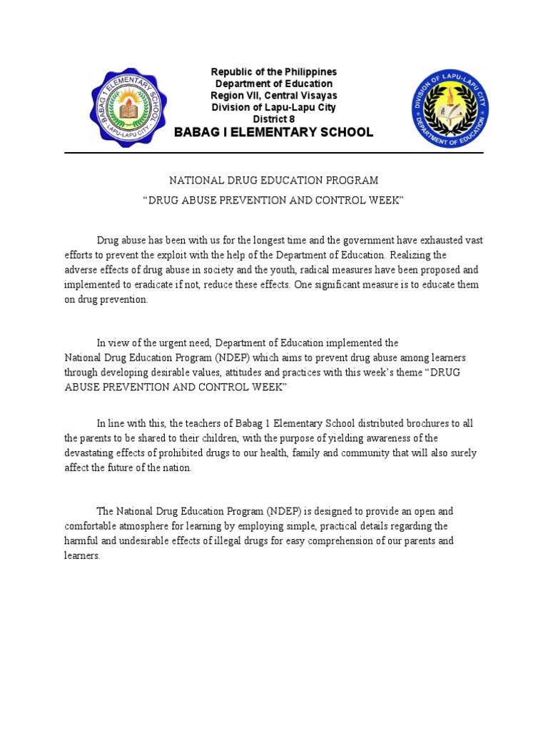U DRUG ABUSE PREVENTION WEEK | PDF | Wellness
