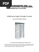 Full Height Turnstile Installation Guide | PDF | Access Control | Menu ...