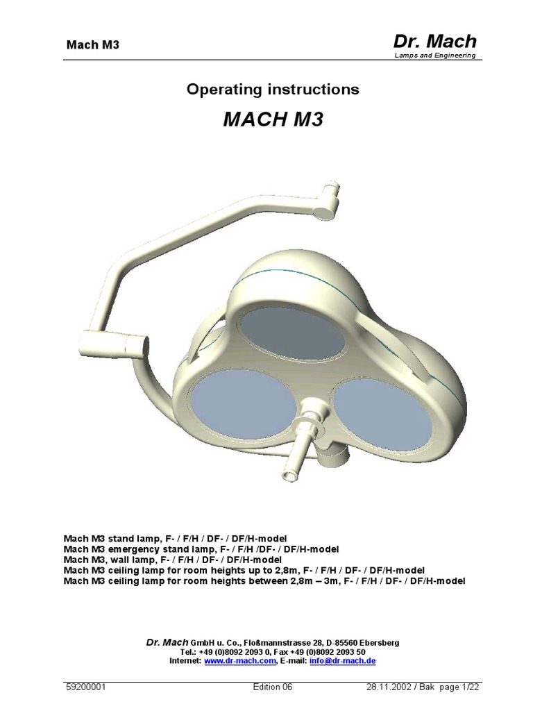 Dr. Mach M3 - User Manual | PDF | Sterilization (Microbiology ...