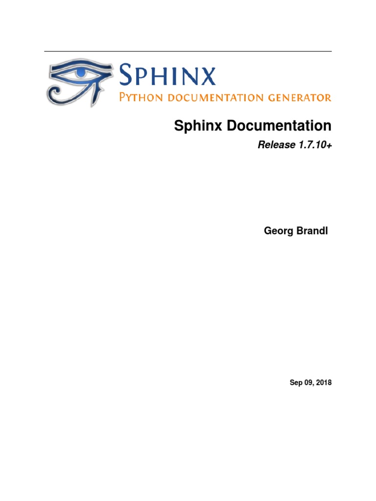 WWW Sphinx Doc Org en 1.7 | PDF | Computer File | Software Development