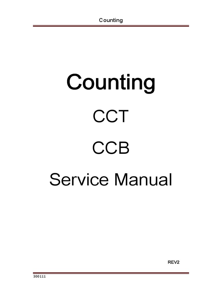 Counting Service Manual ccb9 | PDF | Weight | Calibration