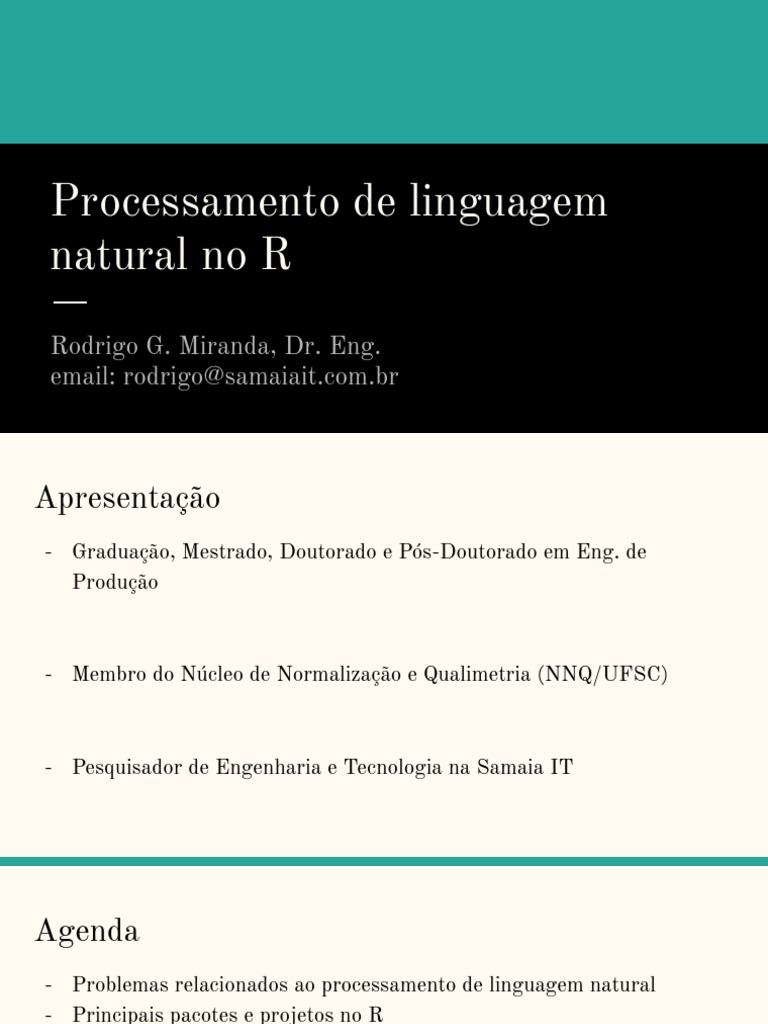 Processamento Linguagem Natural | PDF | Recuperação de informação | Science