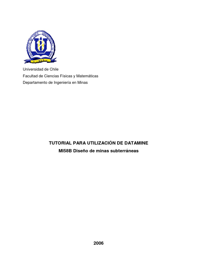 Manual Basico Datamine | PDF | Macro (informática) | Archivo de computadora