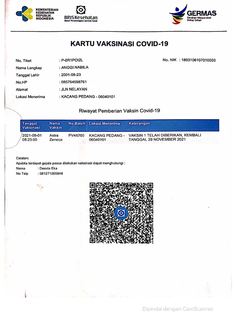 Surat Vaksin | PDF