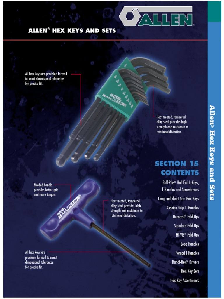 Allen Catalogo | PDF | Pound (Mass) | Metalworking
