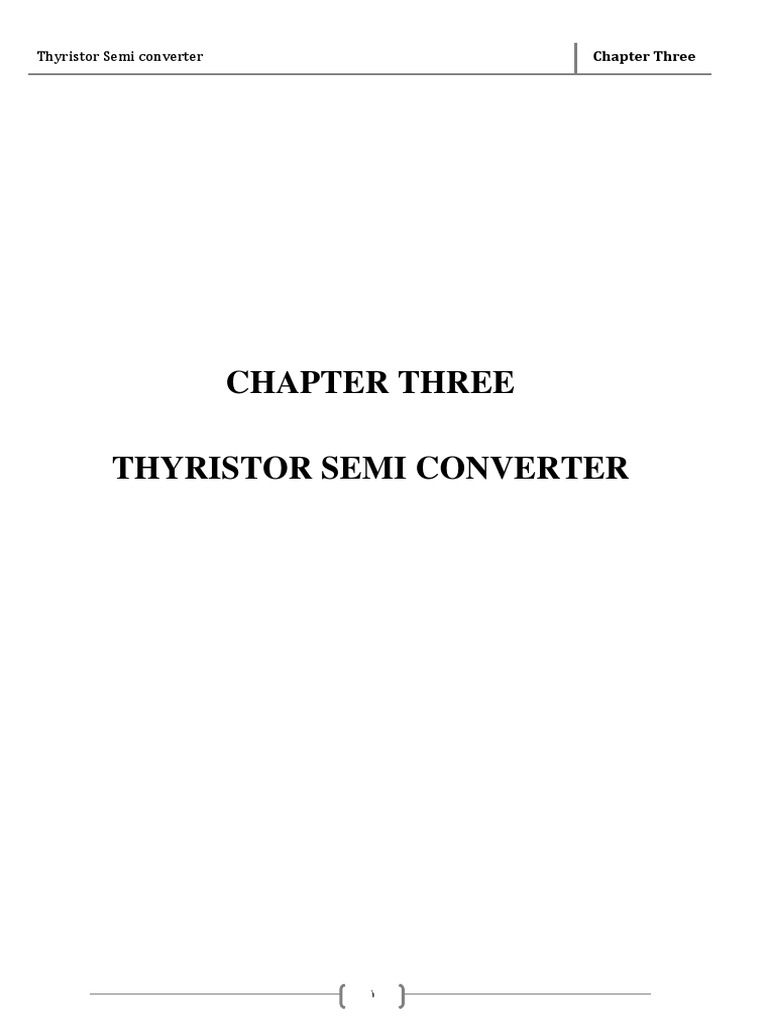 Single Phase Semi Converter | PDF | Rectifier | Electrical Engineering