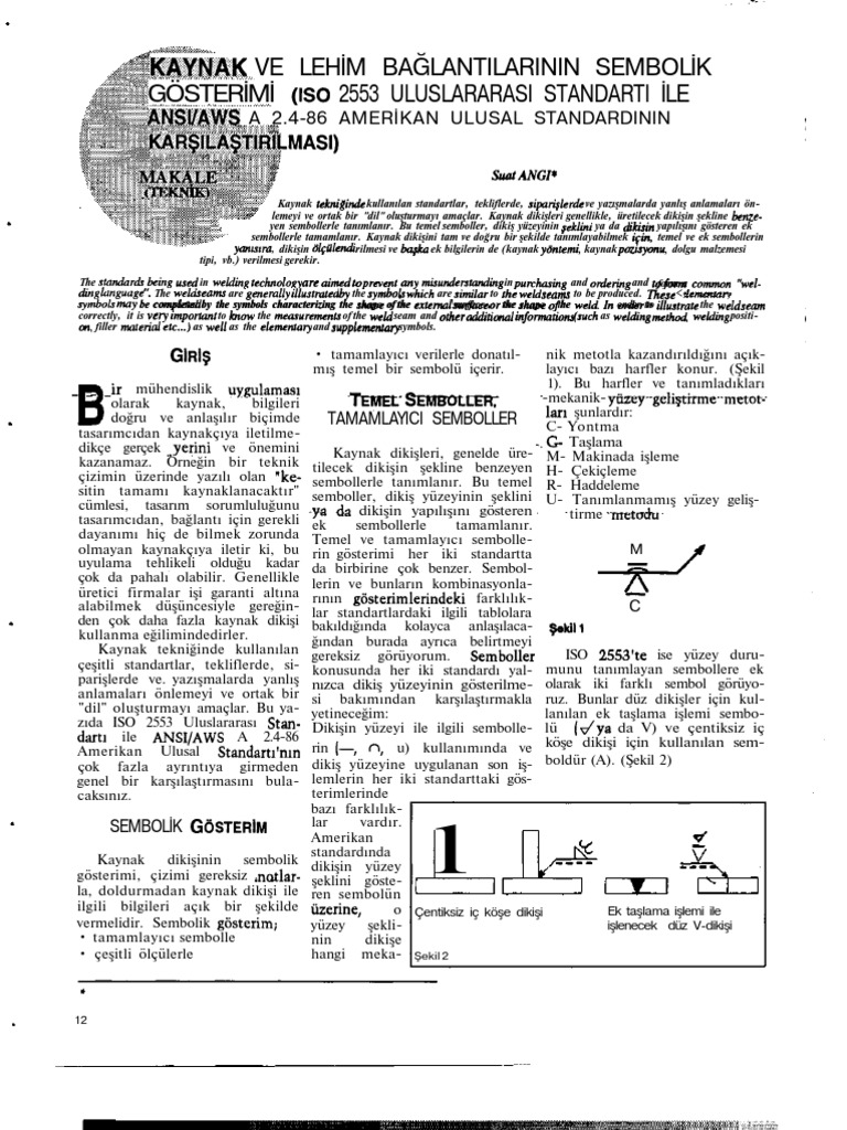 Kaynak Sembolleri | PDF
