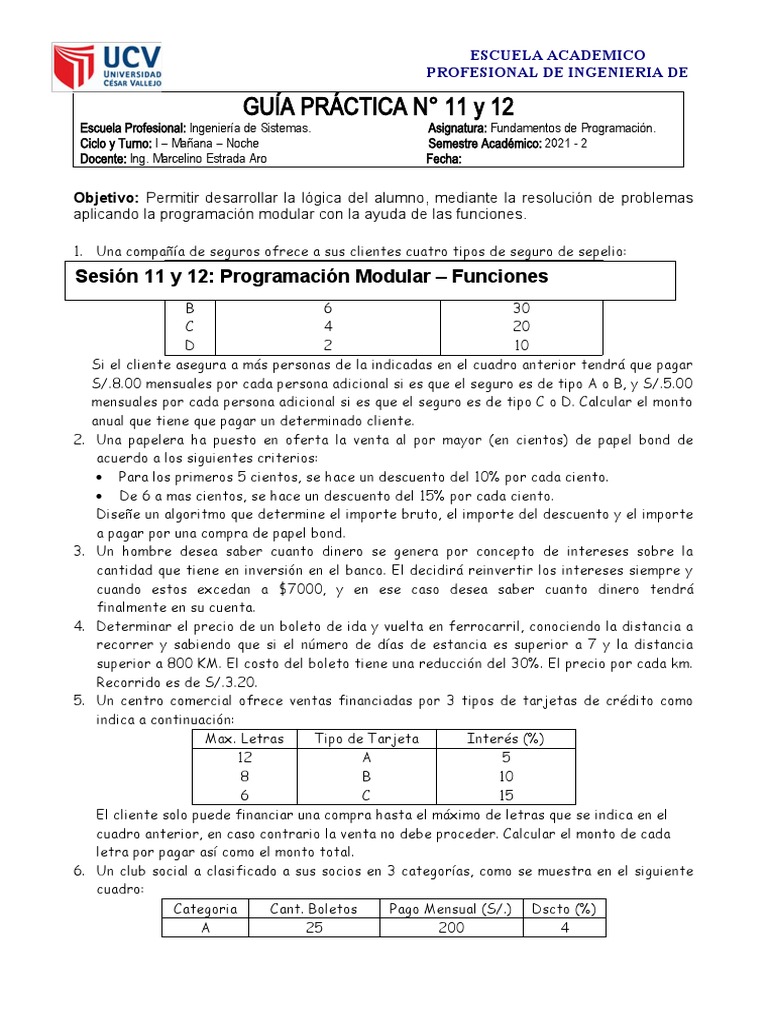 Guia de Practica11 y 12-Fp | PDF | Interés | Economias