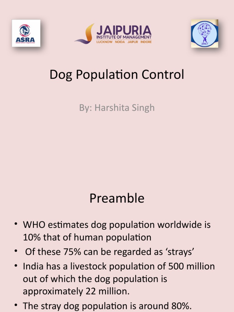 Dog Population Control | PDF | Dogs | Pet