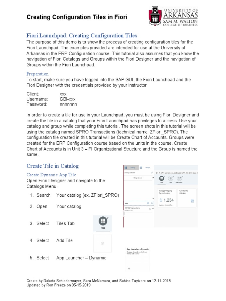 Creating Configuration Tiles in Fiori | PDF | Operating System Families ...