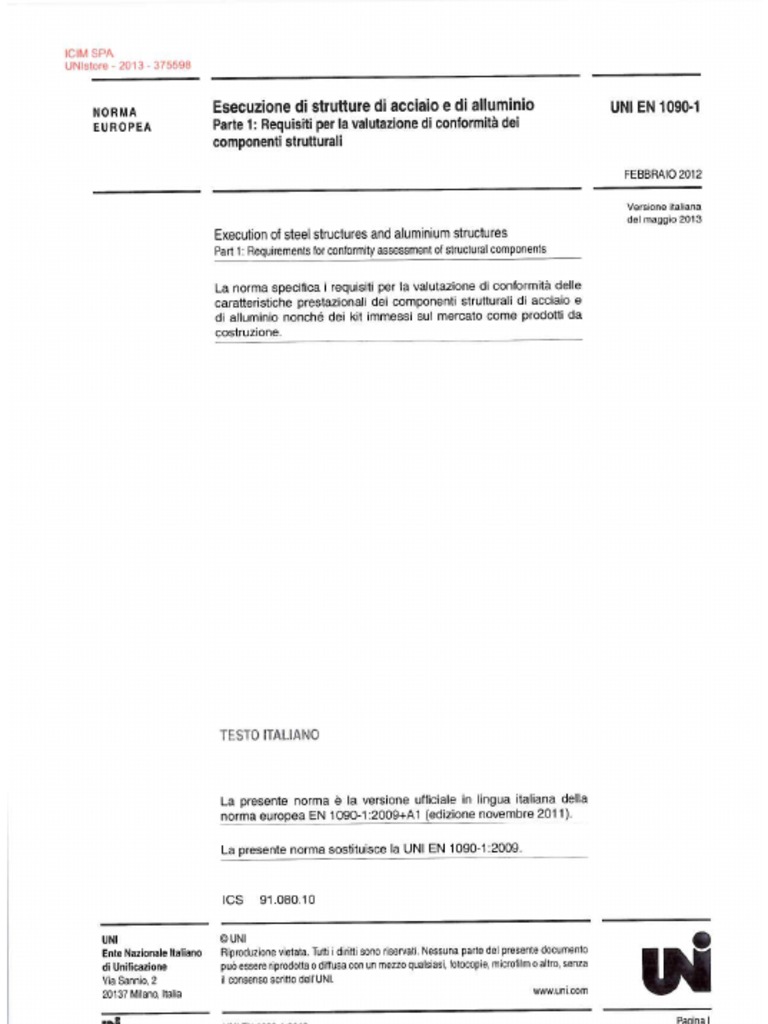 Uni en 1090-1 It | PDF