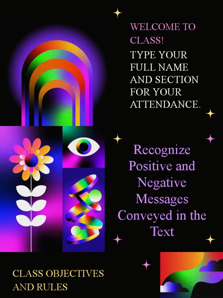 Recognize Positive and Negative Messages Conveyed in The Text | PDF ...