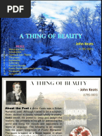 A Thing of Beauty | PDF | Poetry | John Keats
