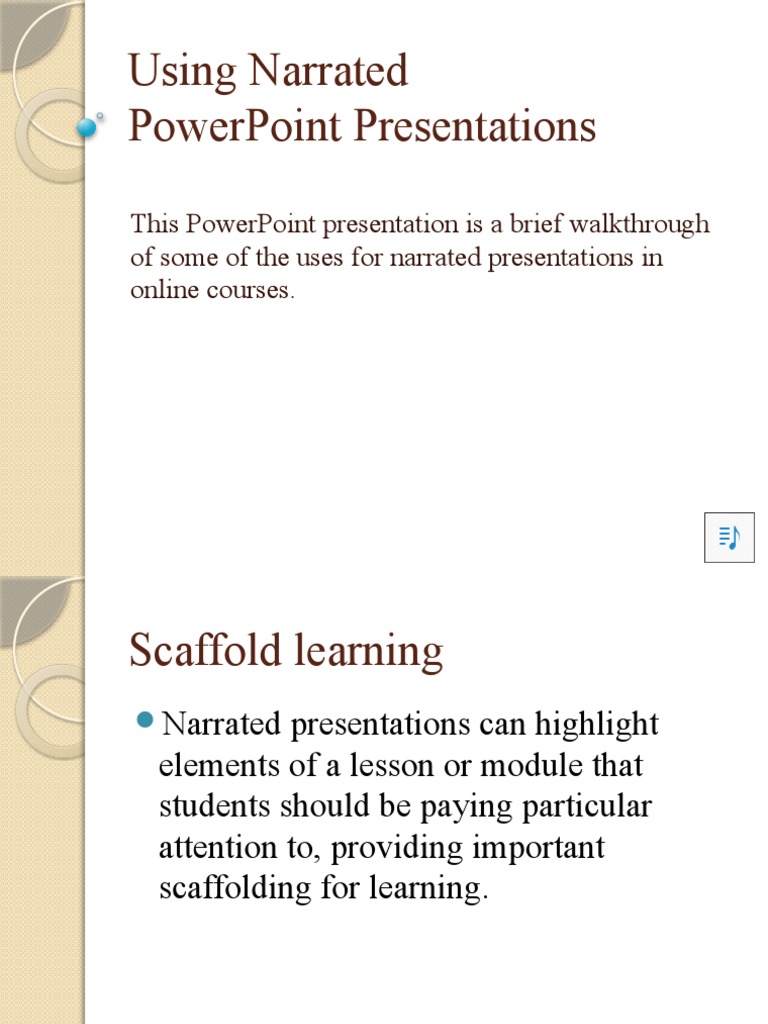 Narrated Powerpoint Presentation | PDF | Business | Art