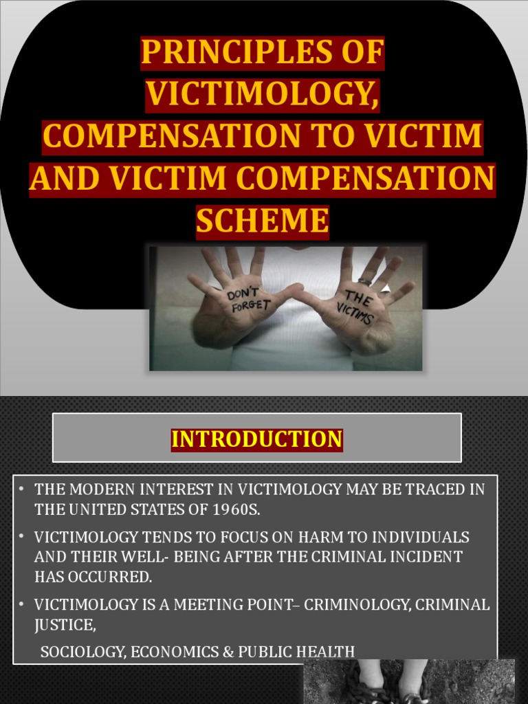 Victimology and Compensation Schemes | PDF | Damages | Crime & Violence