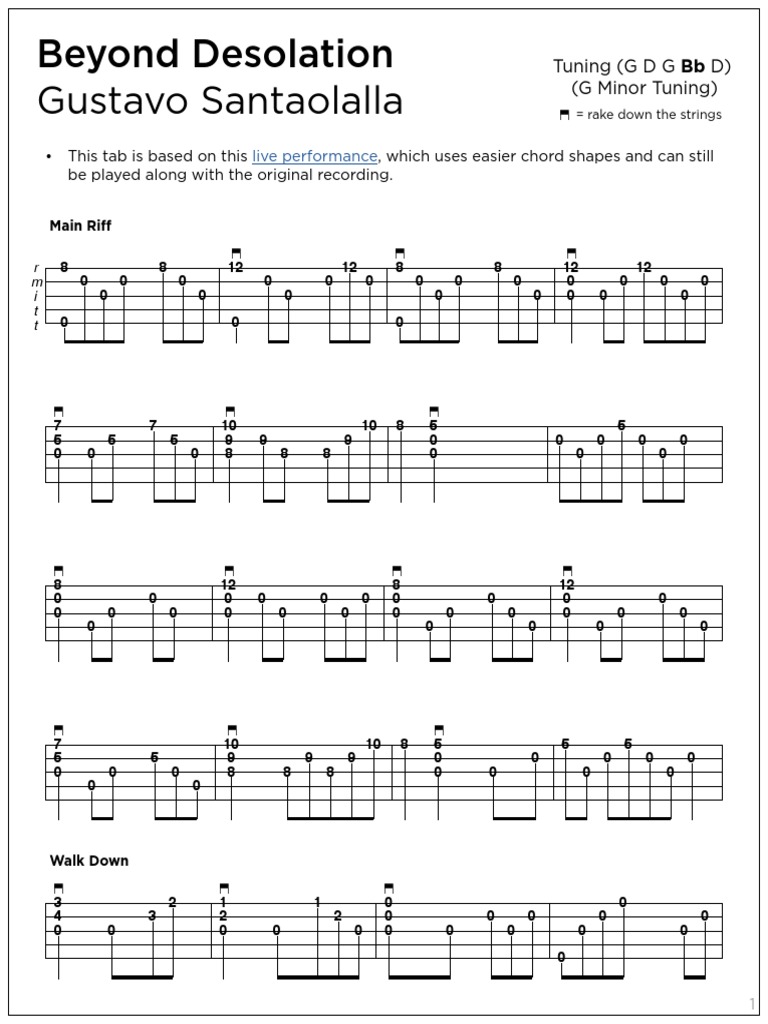Beyond Desolation Banjo Tab | PDF | Musicology | Music Technology