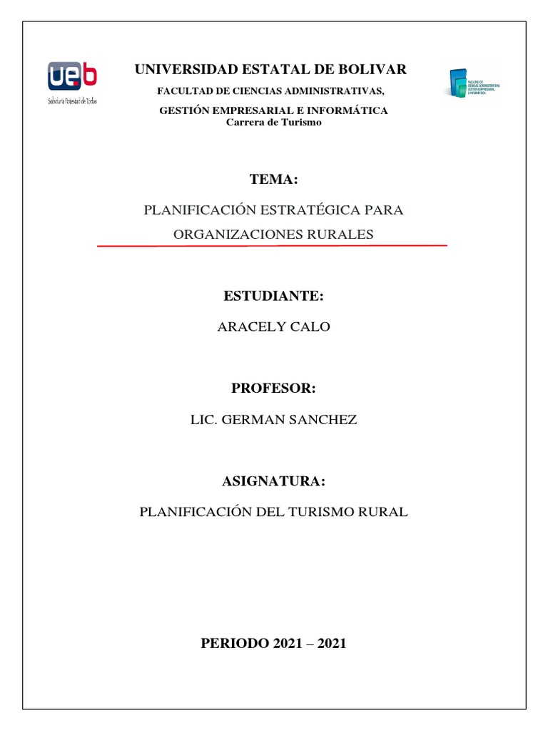 Tarea 003. Evolucion de La Planificacion Turistica | PDF | Planificación | Turismo