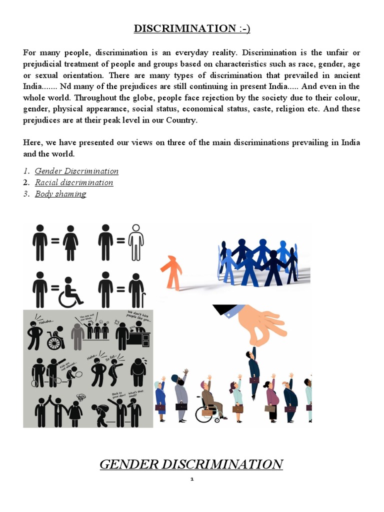 Gender Discrimination | PDF | Discrimination | Gender Studies