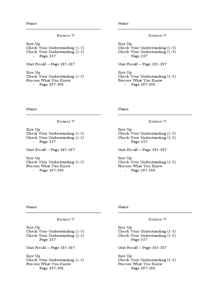 Grade 5 Activity | PDF