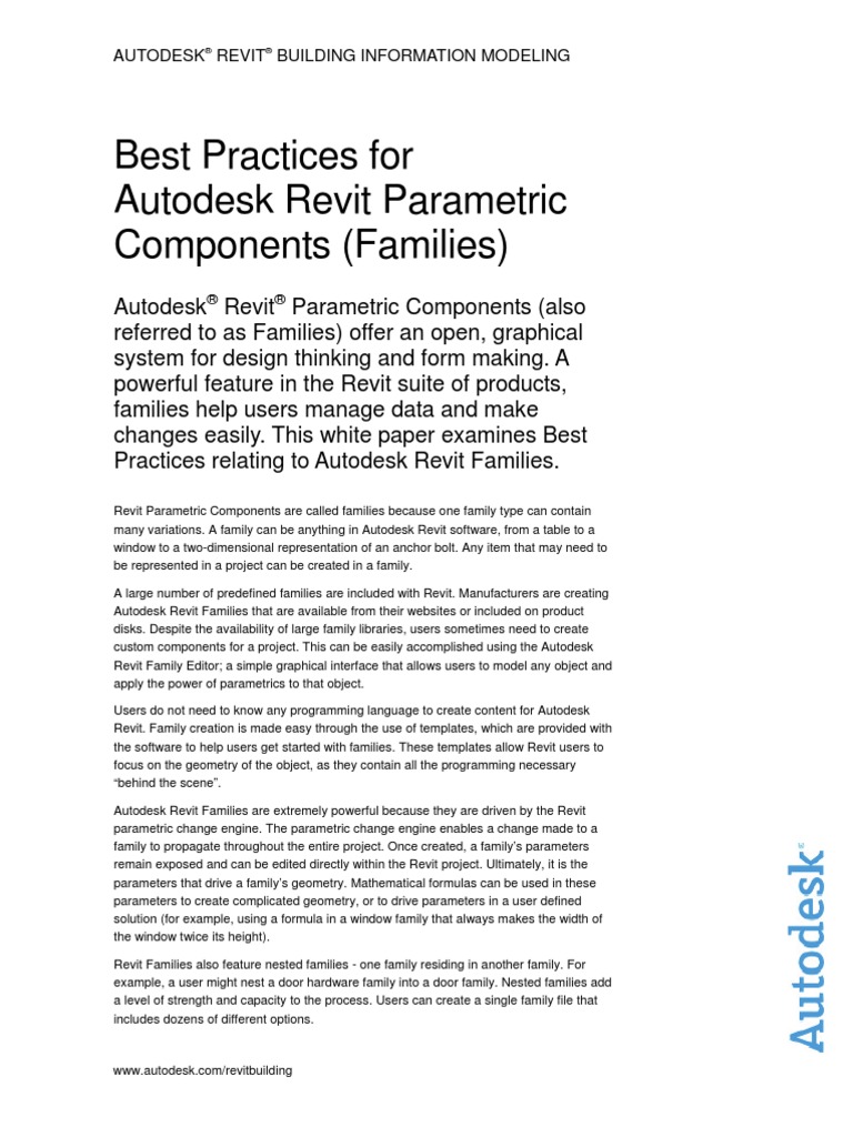 Revit Families Best Practices | PDF | Autodesk Revit | Sine