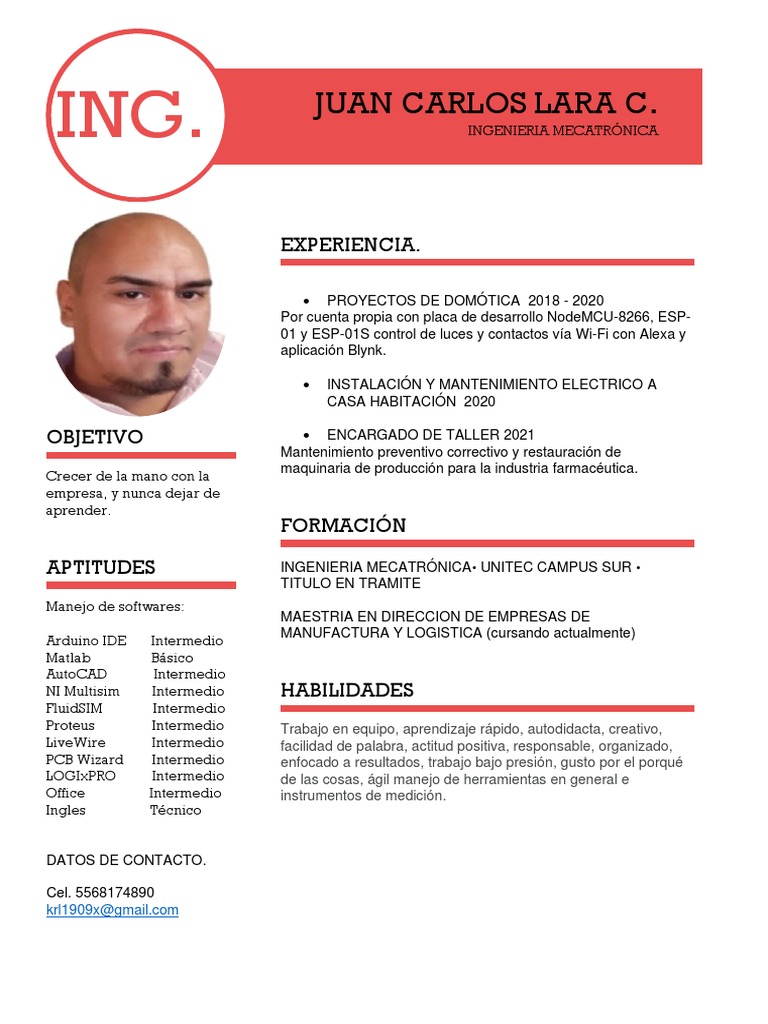 CV. Juan Carlos Lara-1 | PDF