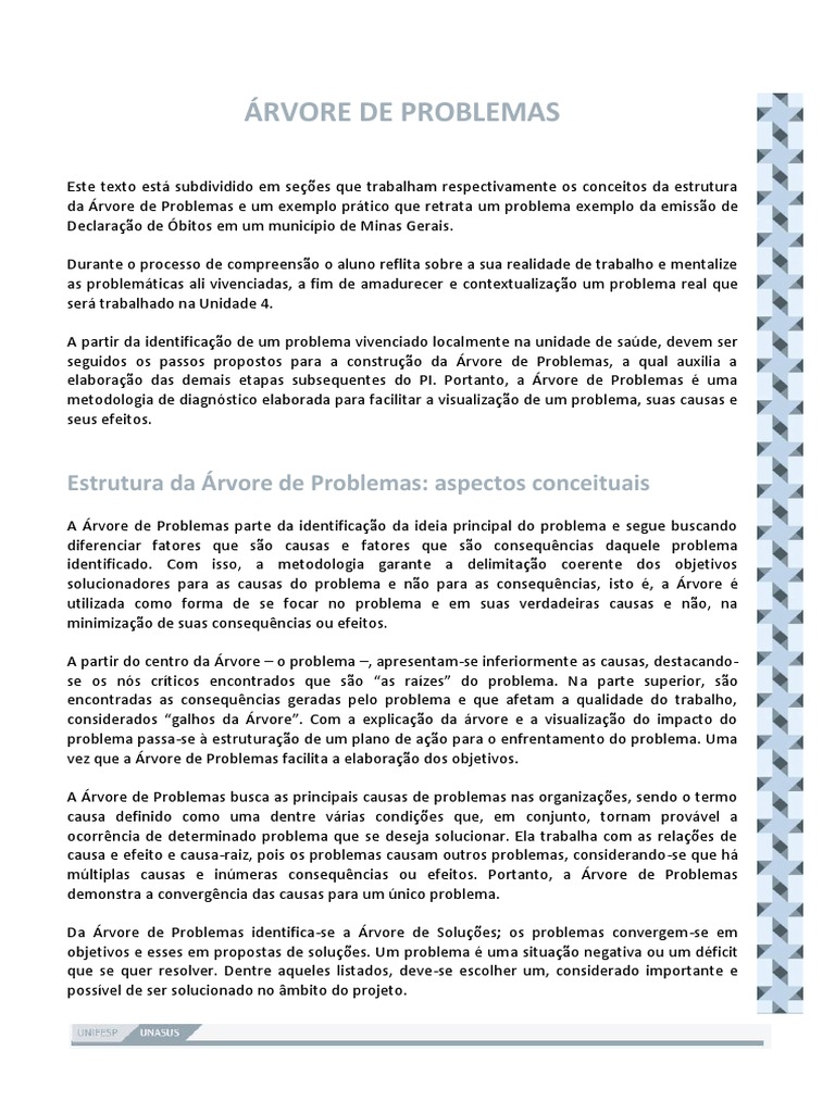 Construindo uma Árvore de Problemas para melhorar a confiabilidade dos ...