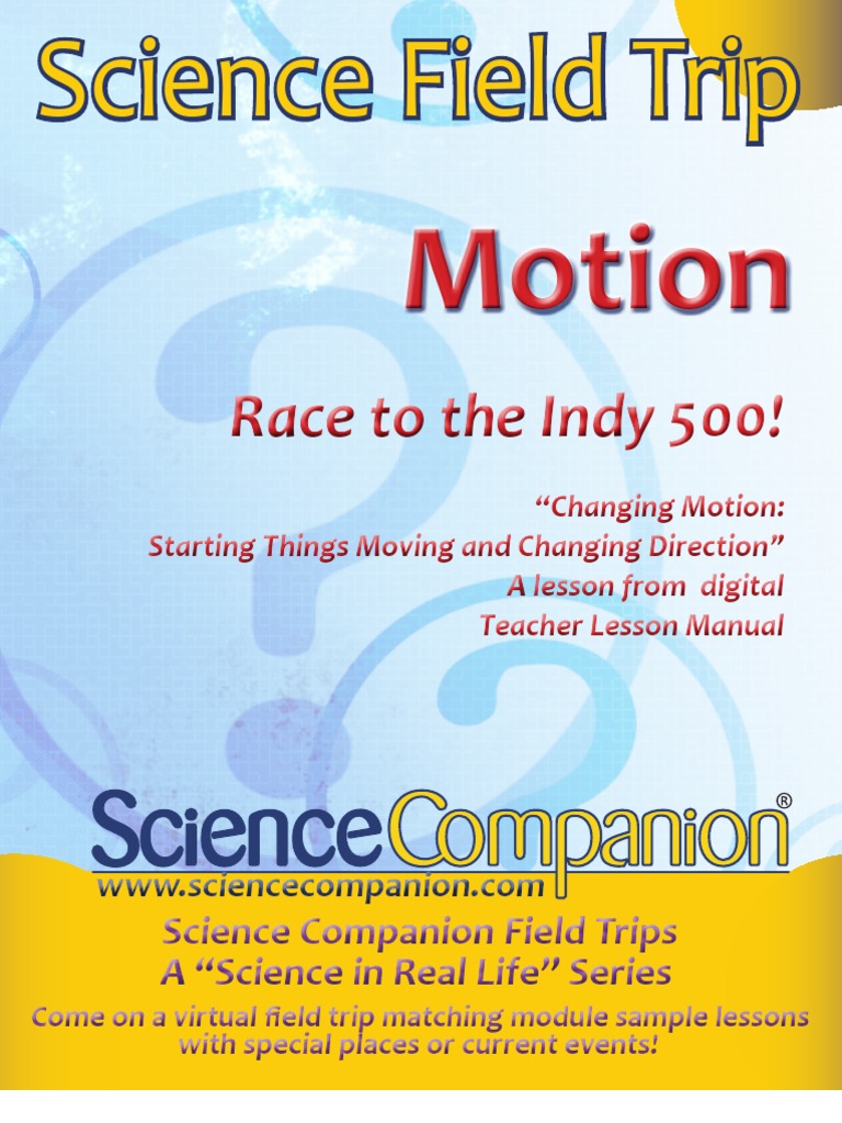 Science Companion Motion Virtual Field Trip | PDF | Friction | Force