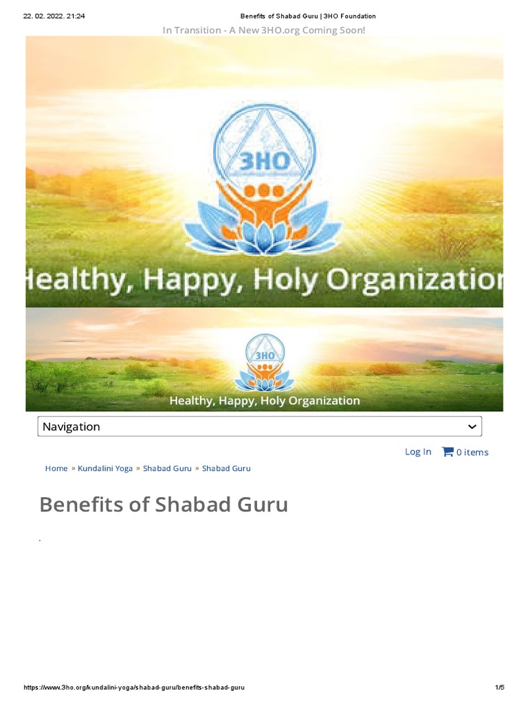 Benefits of Shabad Guru - 3HO Foundation | PDF | Meditation | Shabda