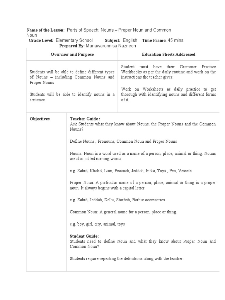 Another Word For Lesson Plan