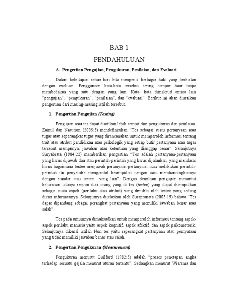 Evaluasi Hasil Belajar | PDF