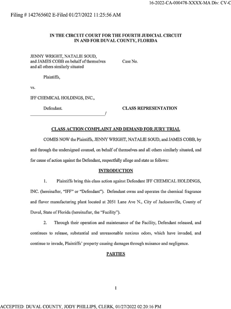 Complaint (Class Action) and Demand For Jury Trial | PDF