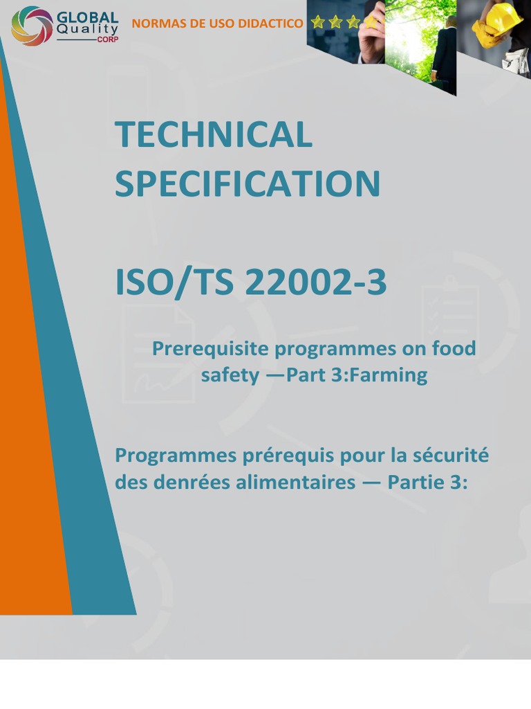 Iso TS 22002-3 2011 | PDF | Organización internacional para la ...