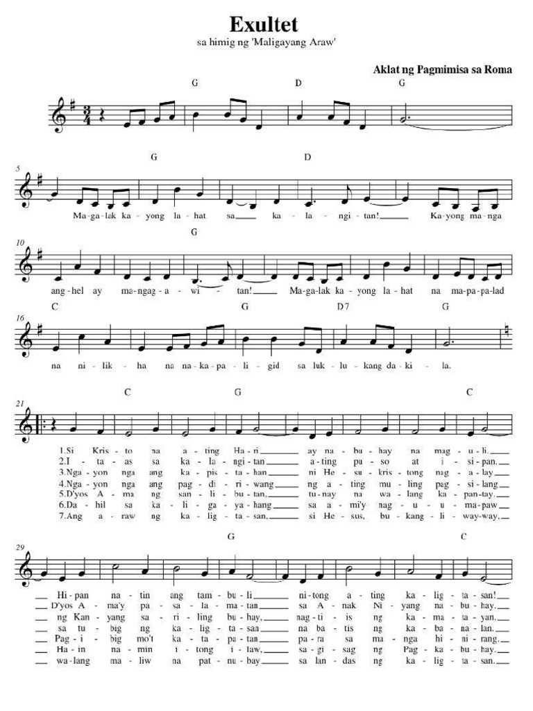 Exultet (Magalak Kayong Lahat) | PDF