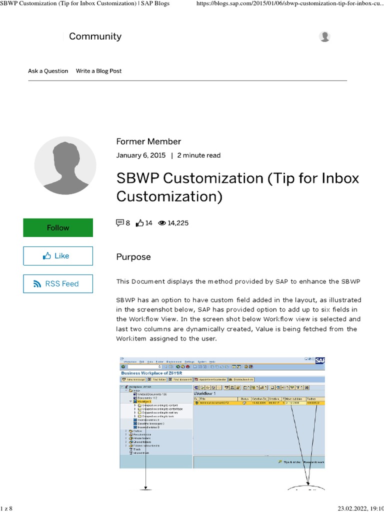 SBWP Customization (Tip For Inbox Customization) | PDF | Screenshot | Computer Science