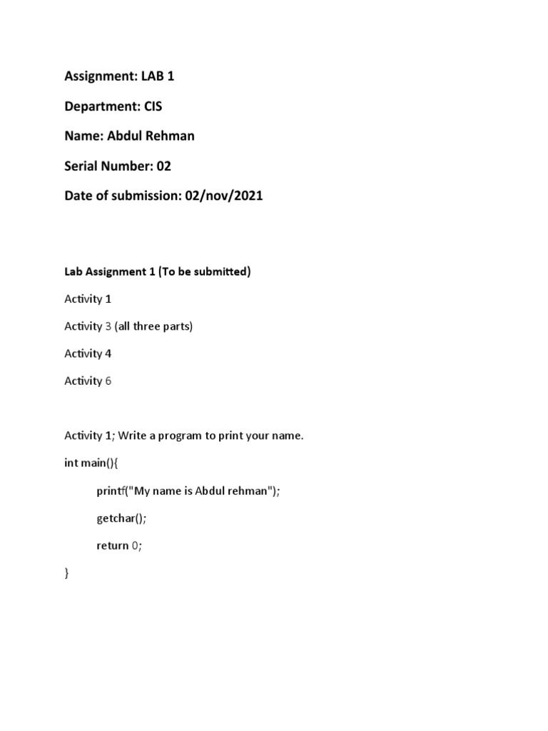 CIS 1200 Lab 1 Assignment Guide | PDF | Computer Programming | Software