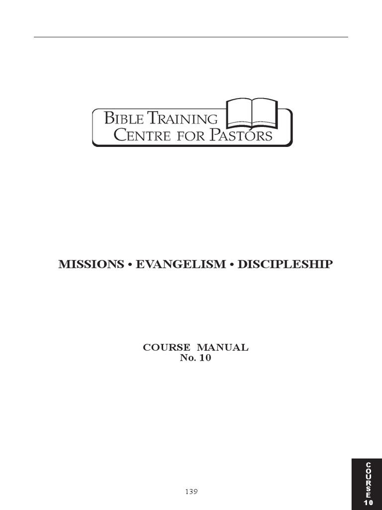 Bible Training Centre For Pastors+10+Sample | PDF | Disciple ...
