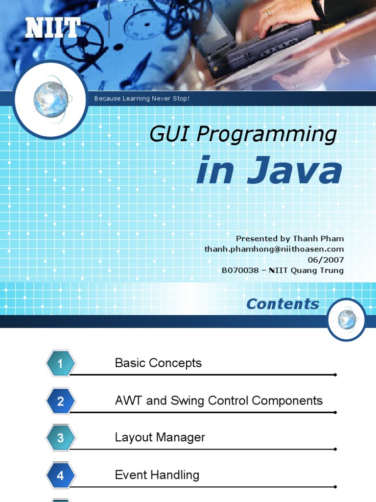 Gui Programming in Java523 | PDF | Information Technology Management | Programming Paradigms