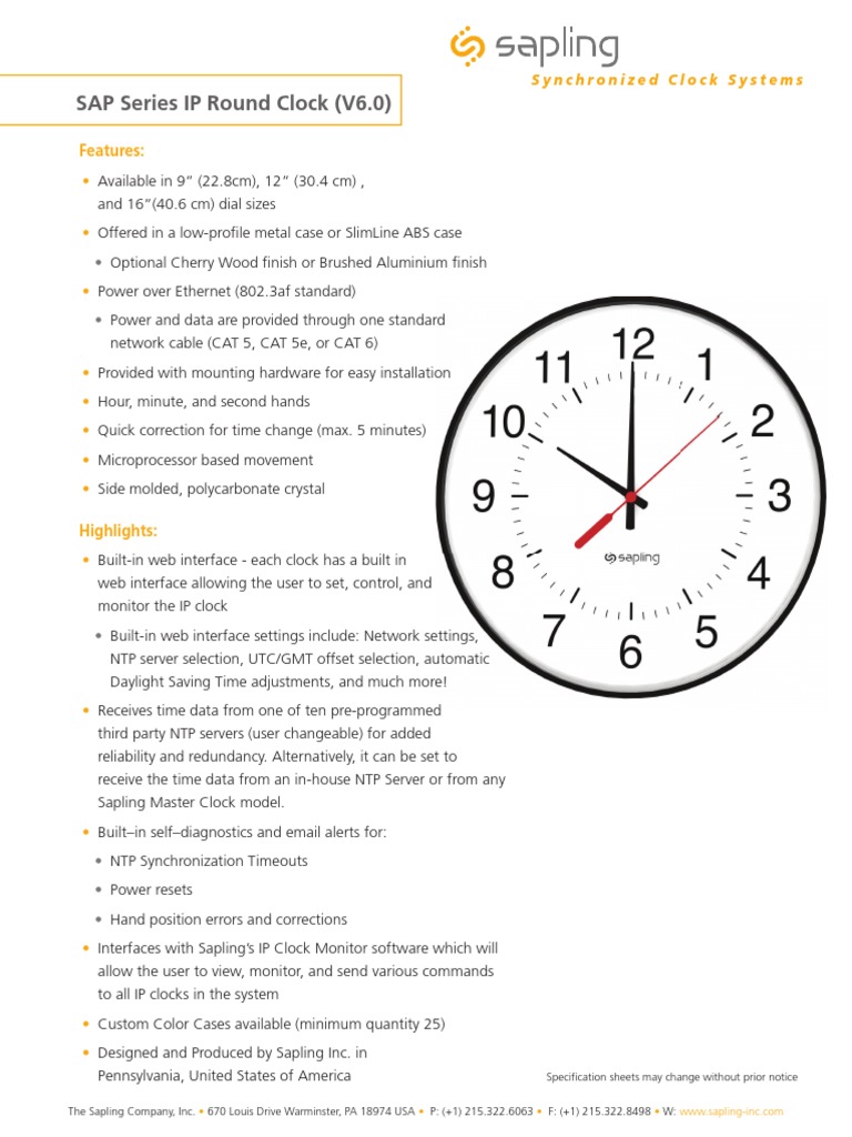 IP Clocks for Facility Managers | PDF | Clock | Computer Engineering