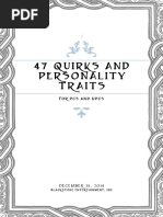 NPC Personality Traits | PDF | Psychiatry | Emotions