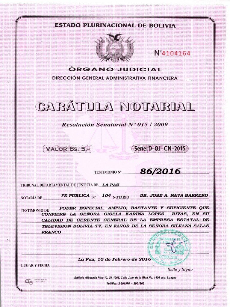 Caratula Notarial | PDF