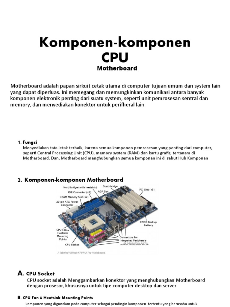 Komponen-Komponen CPU | PDF