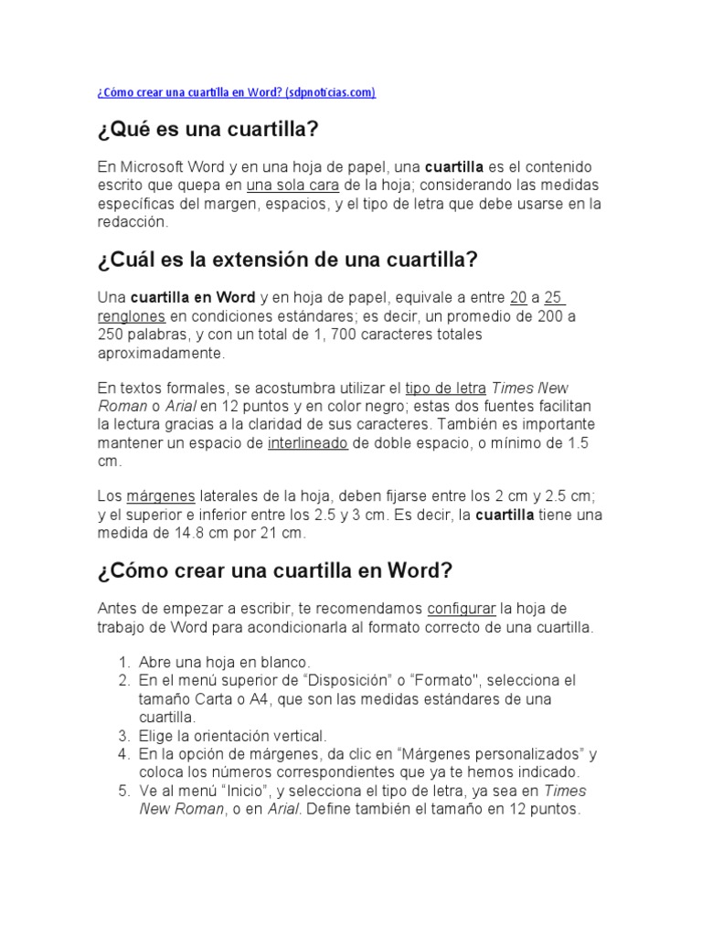 Que Es Una Cuartilla | PDF | Artes del Lenguaje y Comunicación