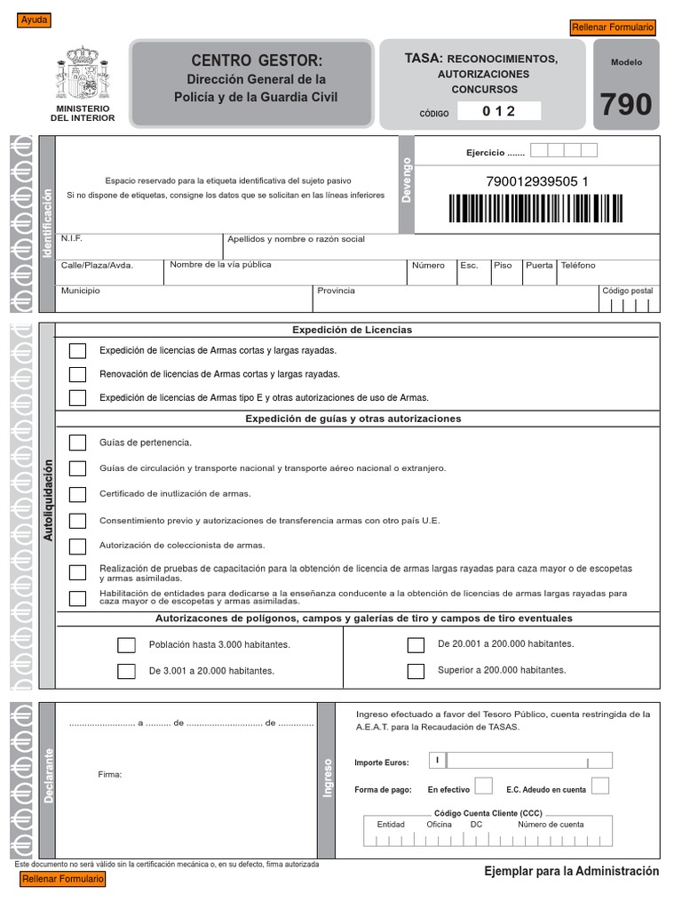 790 Codigo 012 | PDF